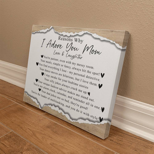 Reasons Why I Adore You Mom - Mother's Day Gift – heartaccent.com
